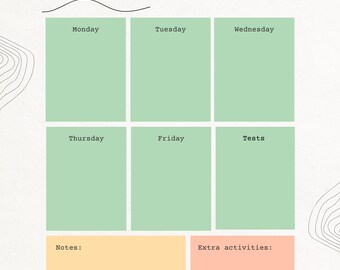 Twos Weekly Lesson Plan-color Style (Instant Download) - Etsy