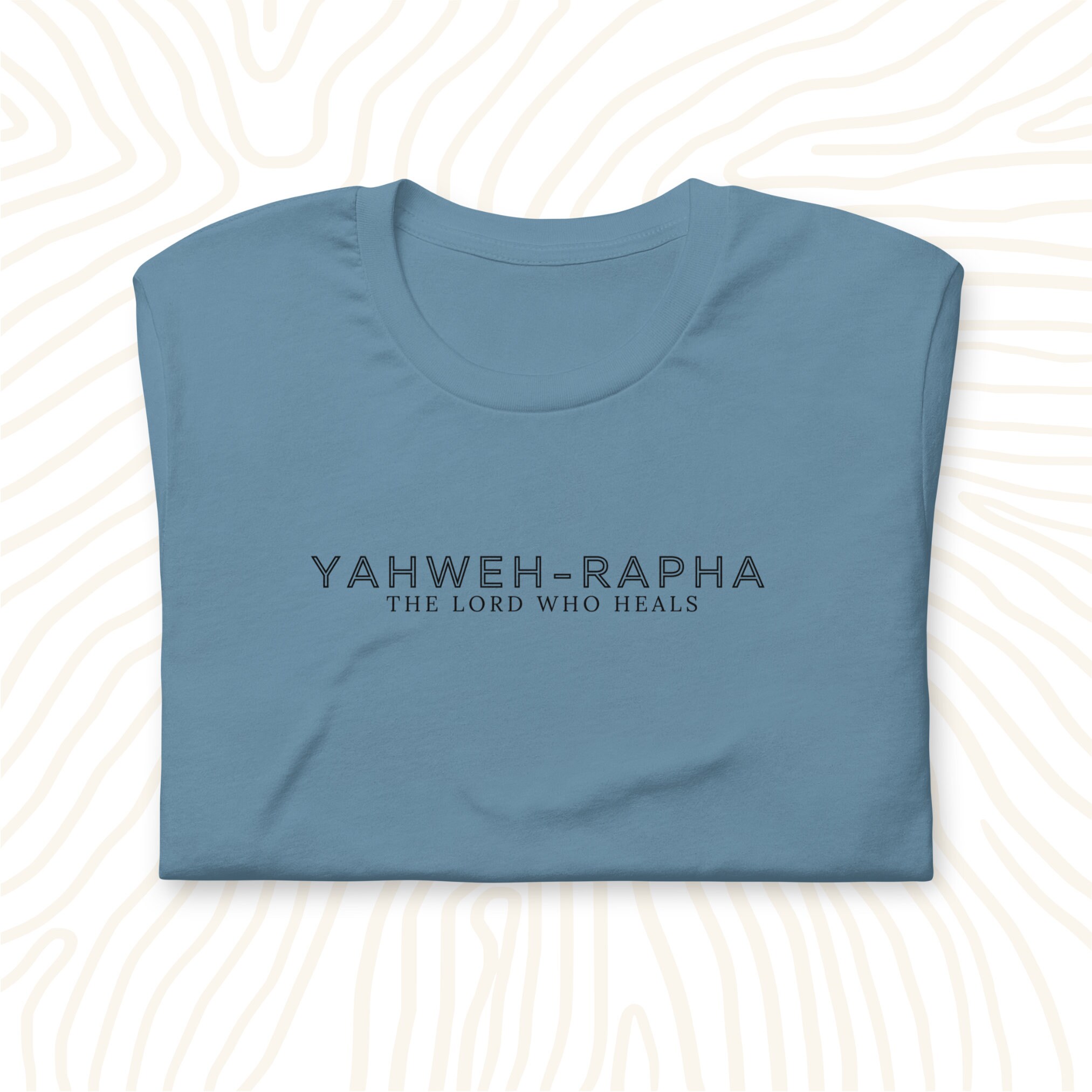 Names of God Yahweh-rapha the Lord Who Heals, Black Font, Minimalistic ...