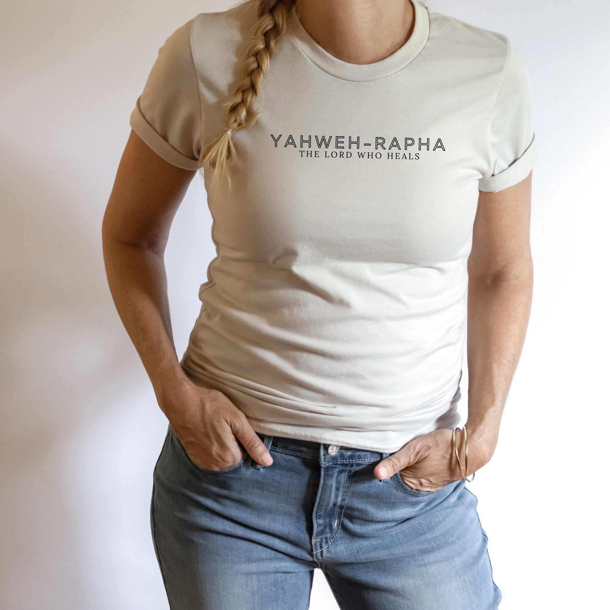 Names of God Yahweh-rapha the Lord Who Heals, Black Font, Minimalistic ...