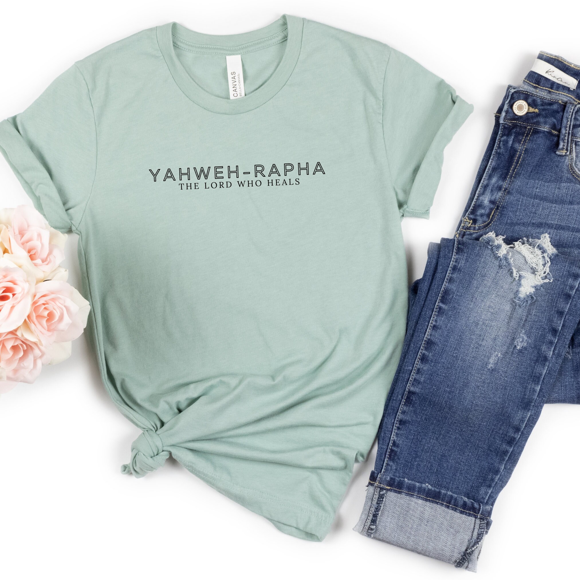 Names of God - Yahweh-rapha- the Lord Who Heals, Black Font ...