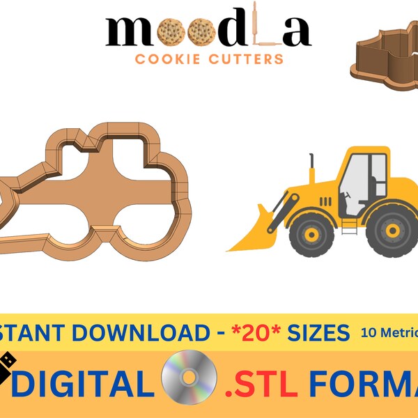 Excavator Cookie Cutter - Etsy