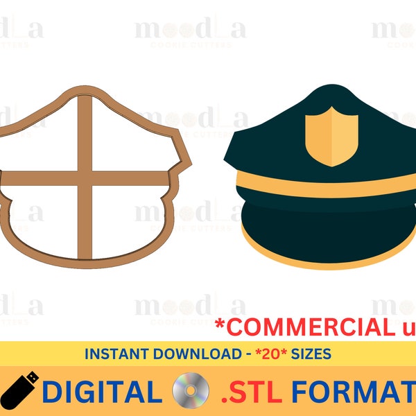 Printable Police Hat - Etsy