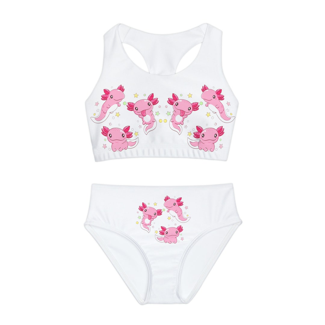 Axolotl, Girls Two Piece Swimsuit AOP - Etsy