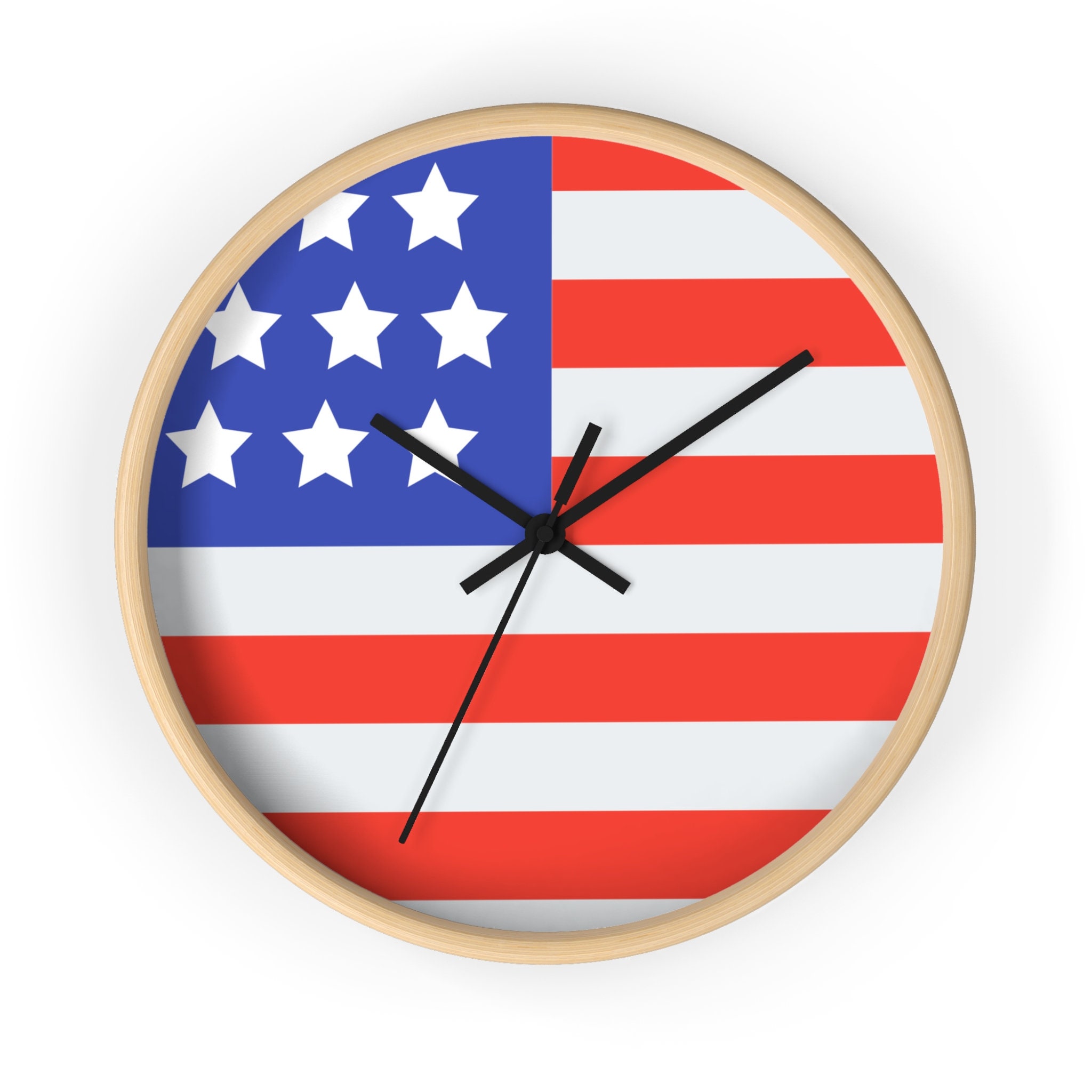 USA Flag, American Flag, Wall Clock - Etsy