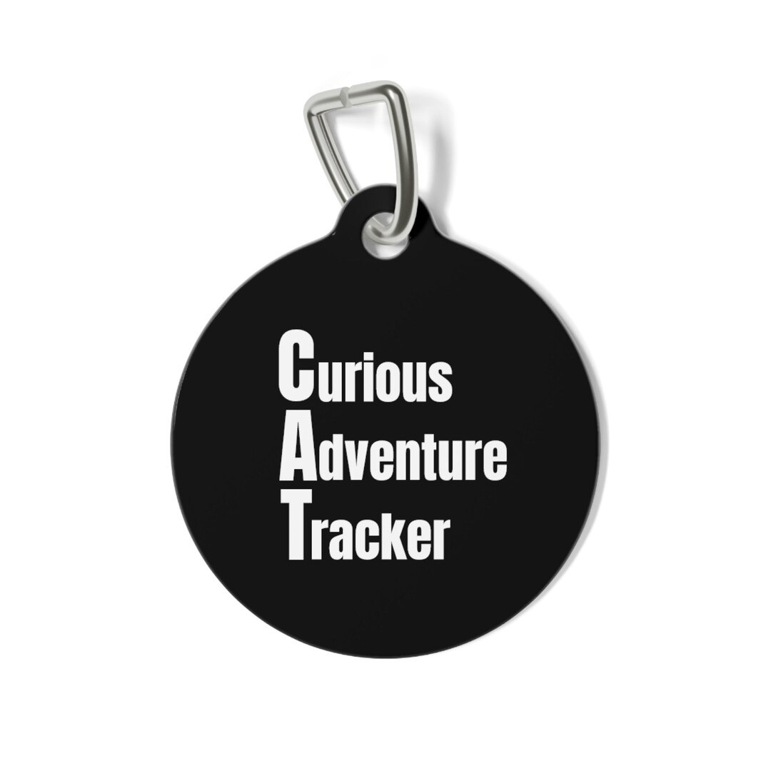 Curious Adventure Tracker Funny Cat Lovers Gift Pet Tag - Etsy