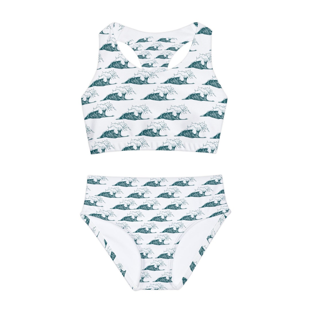 Waves, Summer, Ocean, Gift for Girls, Sweamwear, Girls Two Piece ...
