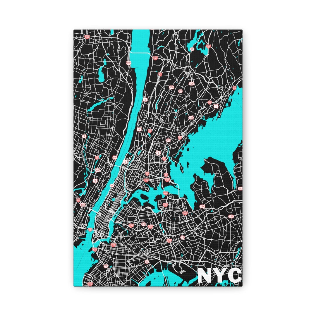 Classic Canvas, New York City Map - Etsy