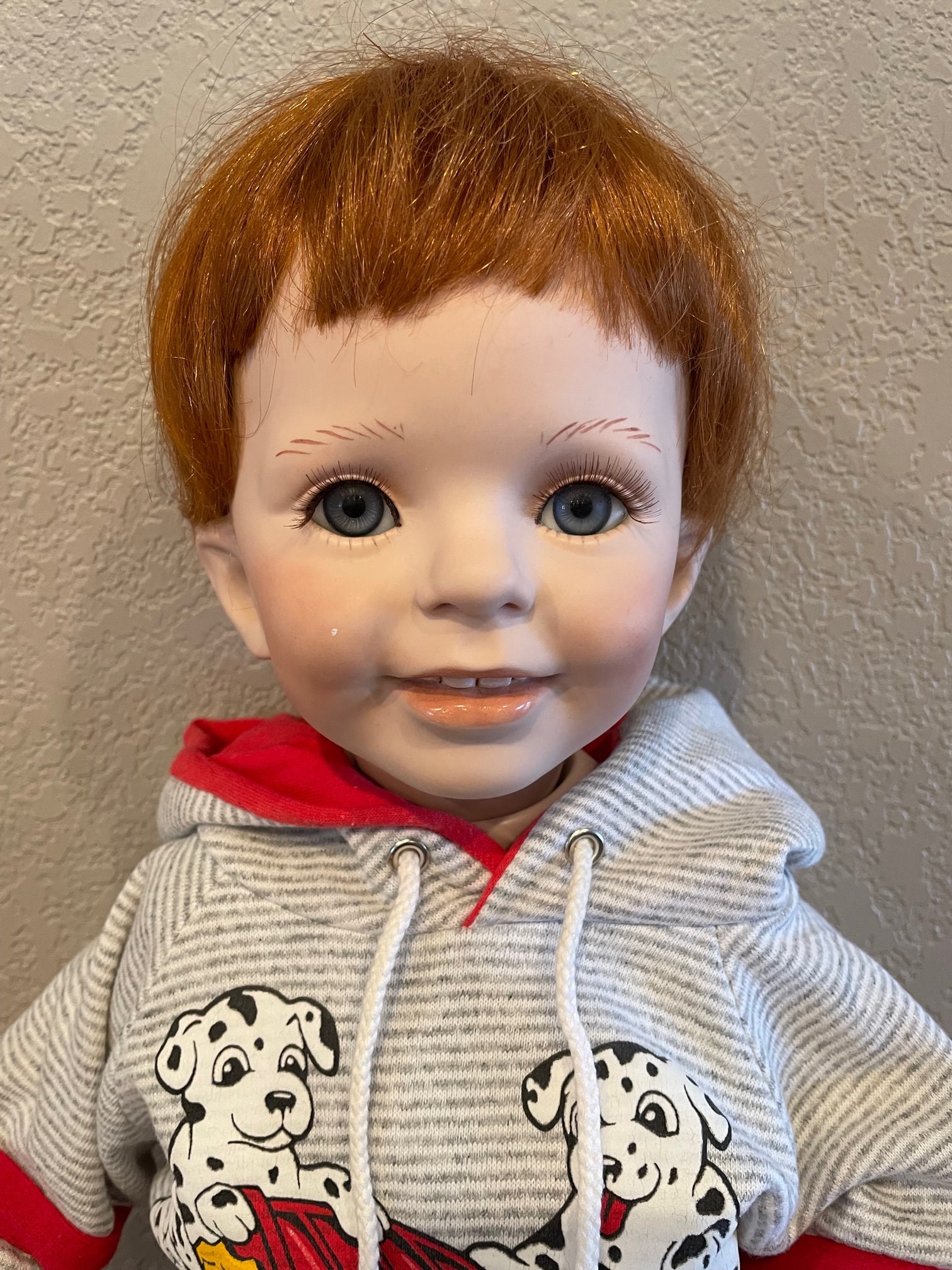 Handmade Porcelain Doll, Large Doll, Red Headed Boy - Etsy
