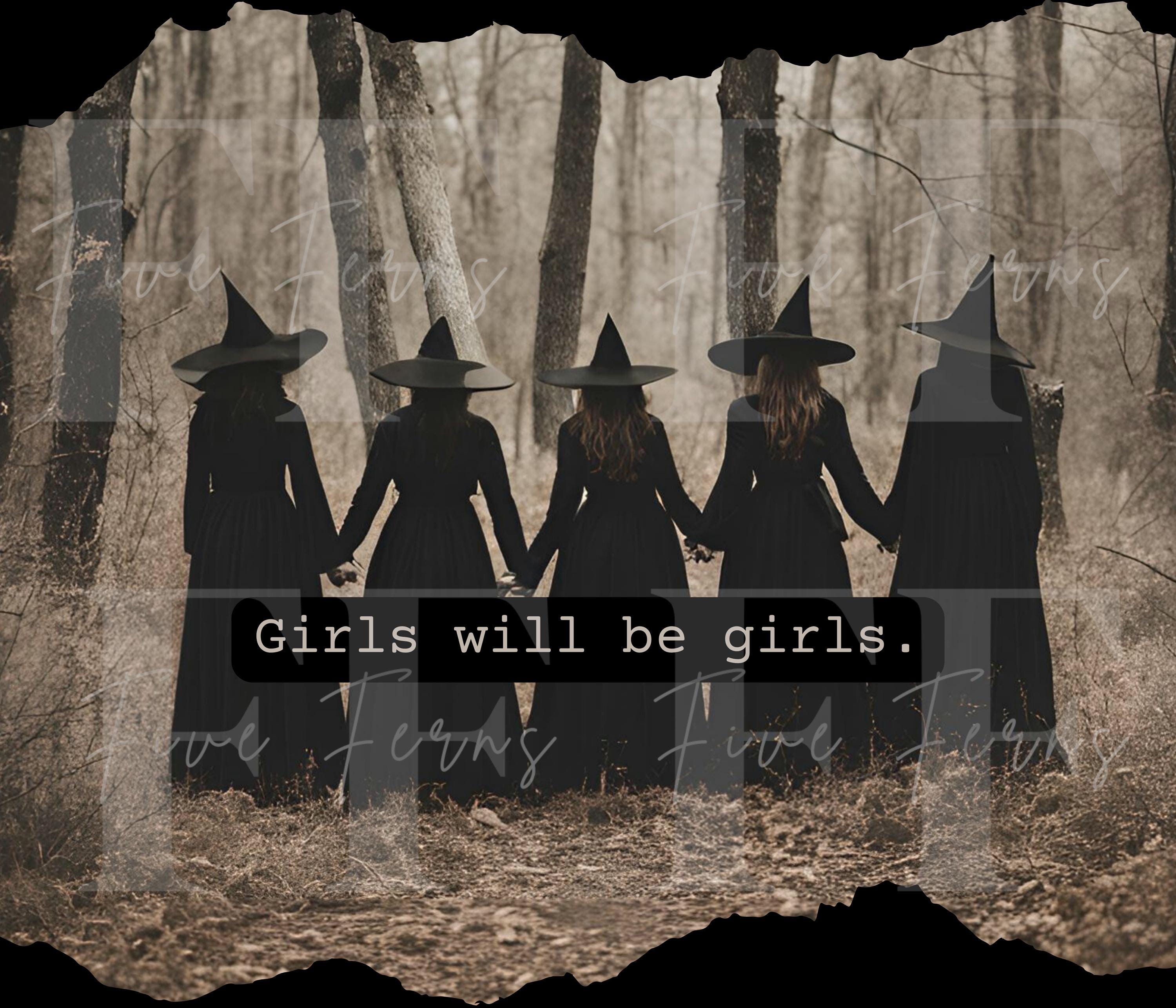 Witches Girls Will Be Girls Digital Download - Etsy