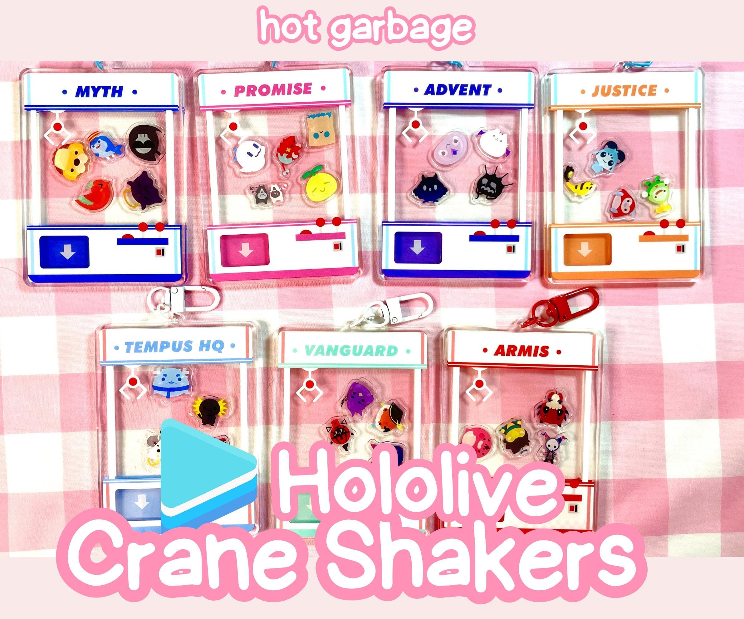 Vtuber Crane Machine Shaker Keychains Hololive Holostars - Etsy