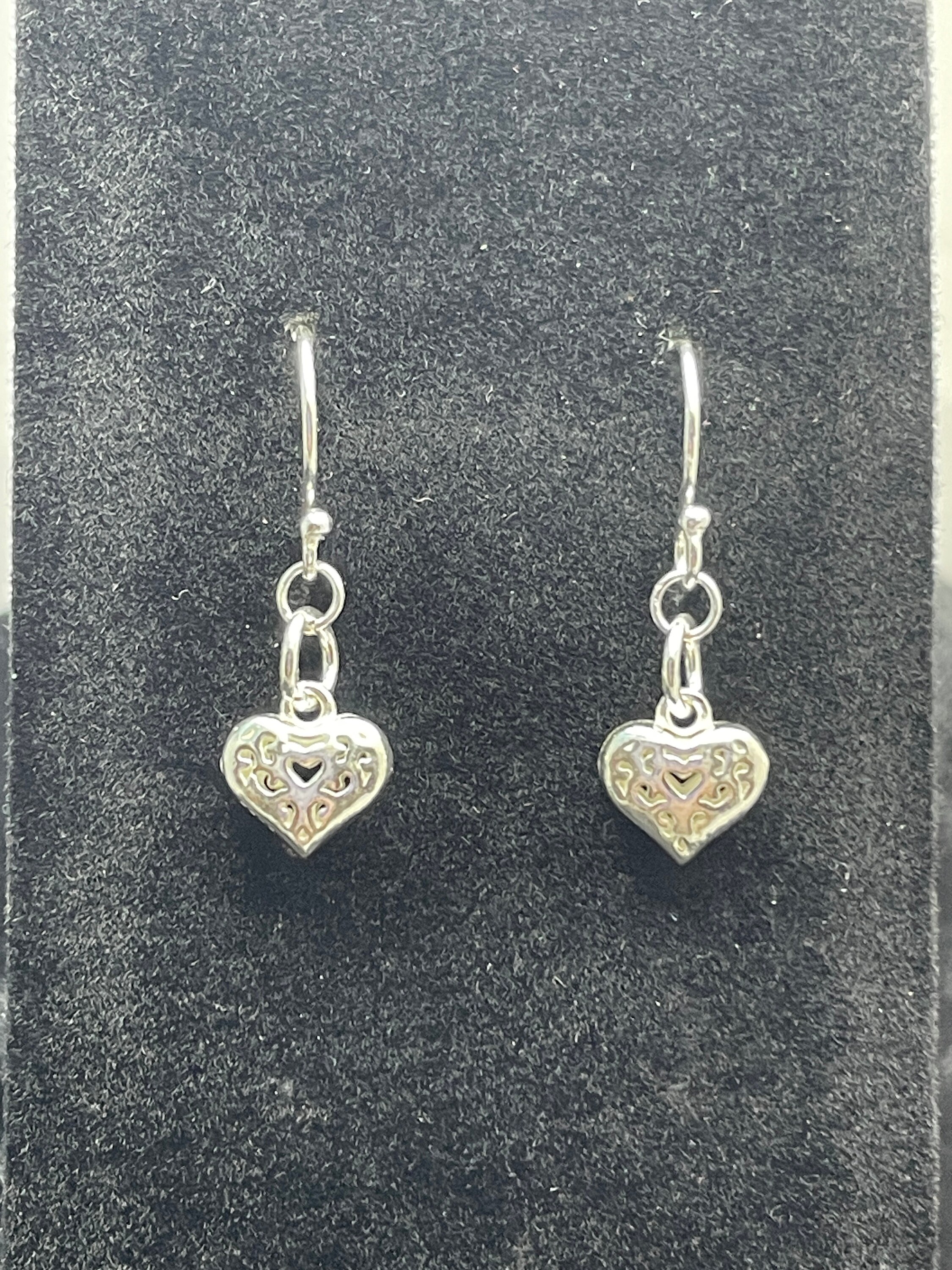 Sterling Silver Puffed Hearts - Etsy
