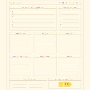 Printable Epcot Planner Page - Etsy