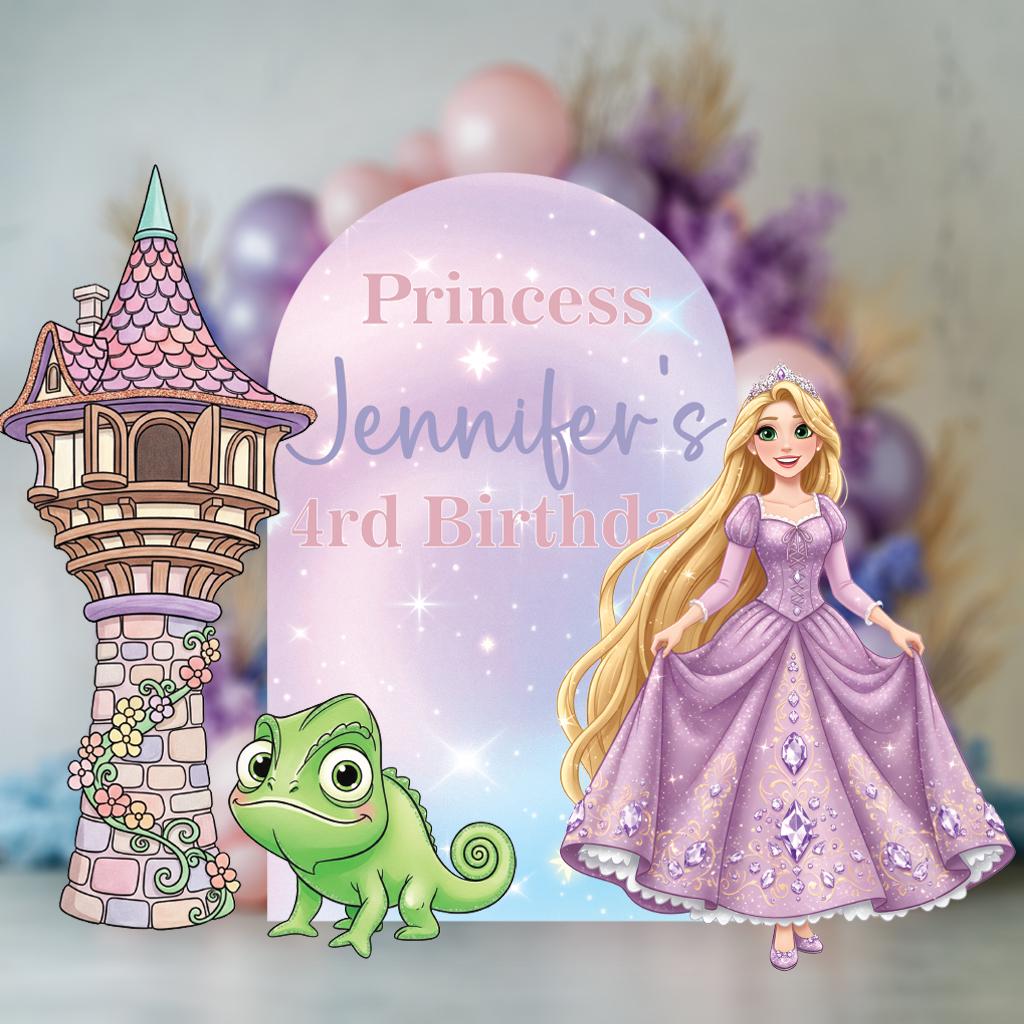 Rapunzel Cutouts, Castle Prop, Disney Princess, Tower Party Backdrop ...
