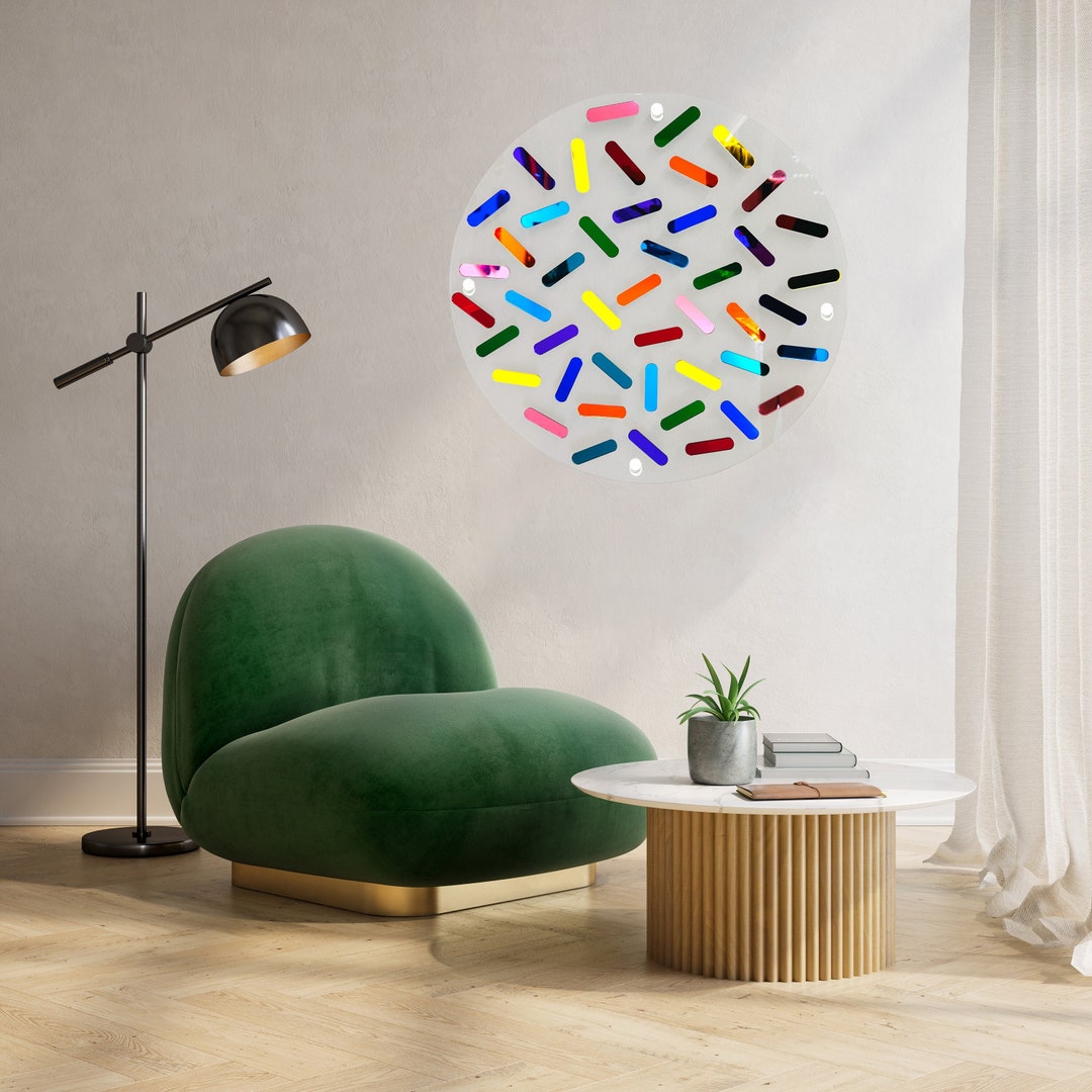 Multicolor Sticks, Mirror Decor, Nursery Wall Art, Children's Art ...