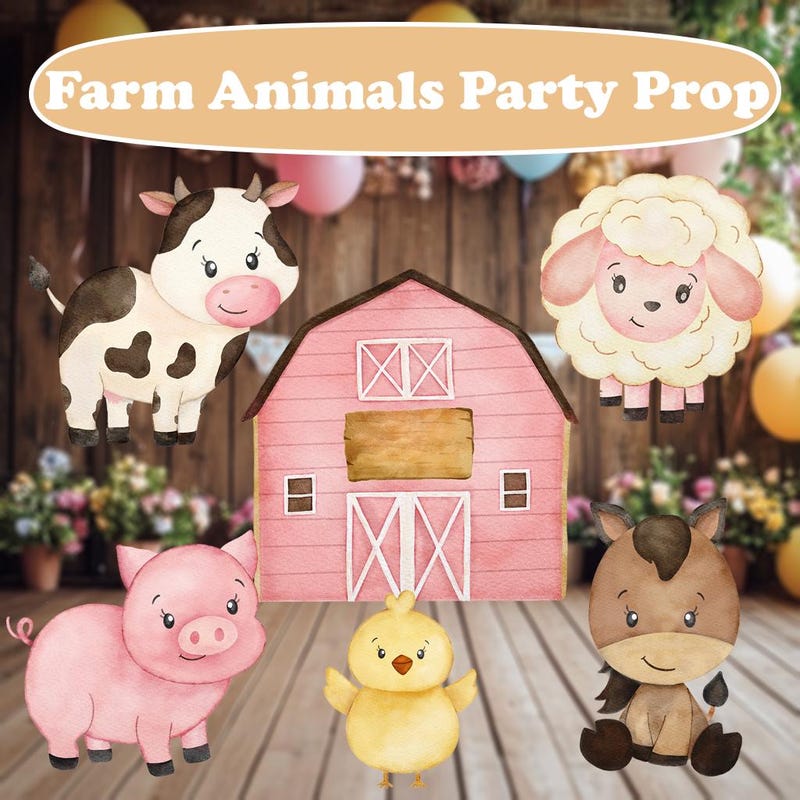 Farm Animal Backdrop - Etsy