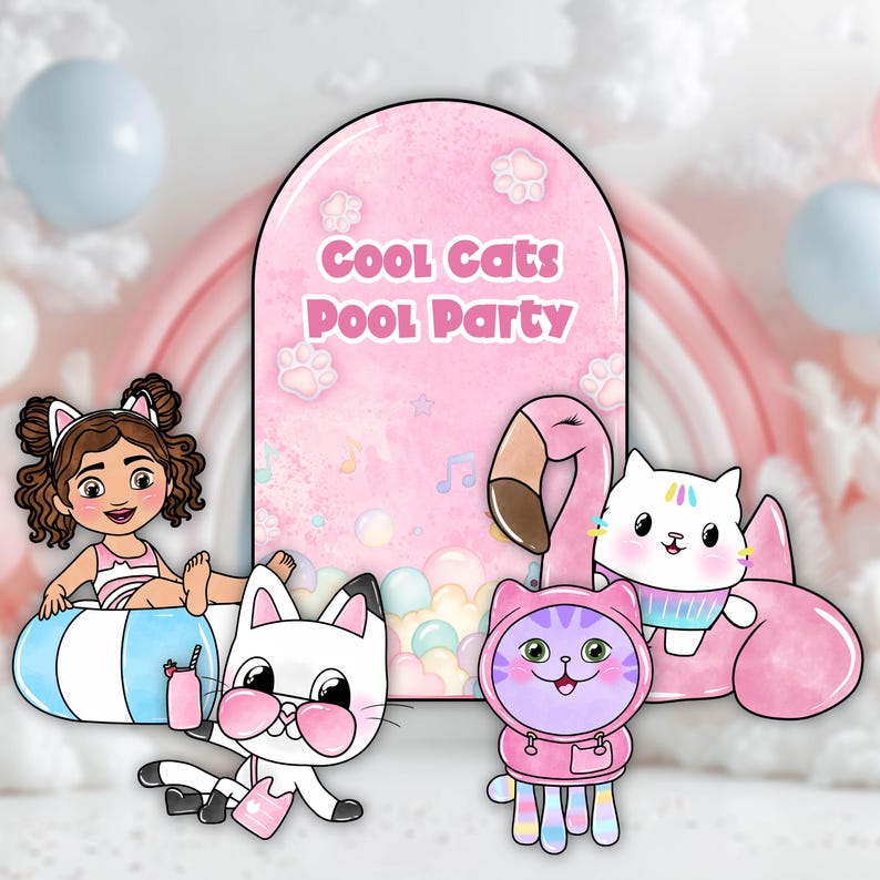 Gabby's Dollhouse Cutouts, Birthday Party Decor, Cats, Lawn Sign ...