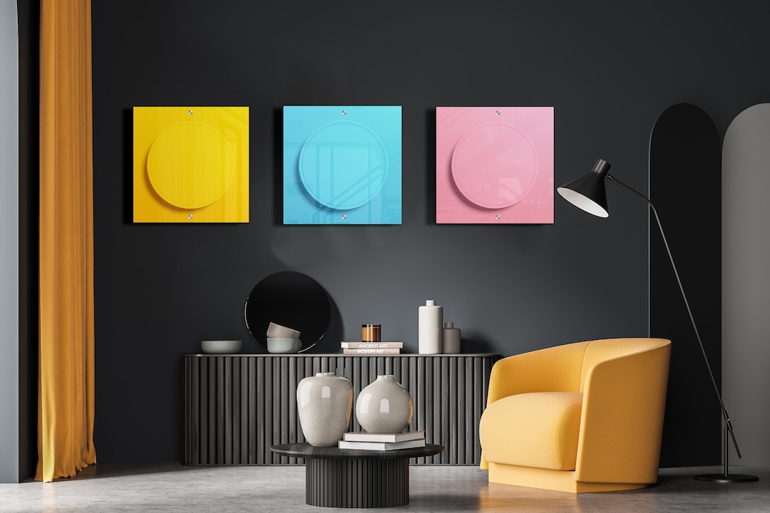 Multicolor Art, Set of 3 Pop Art, Contemporary Wall Art, Wall Decor ...