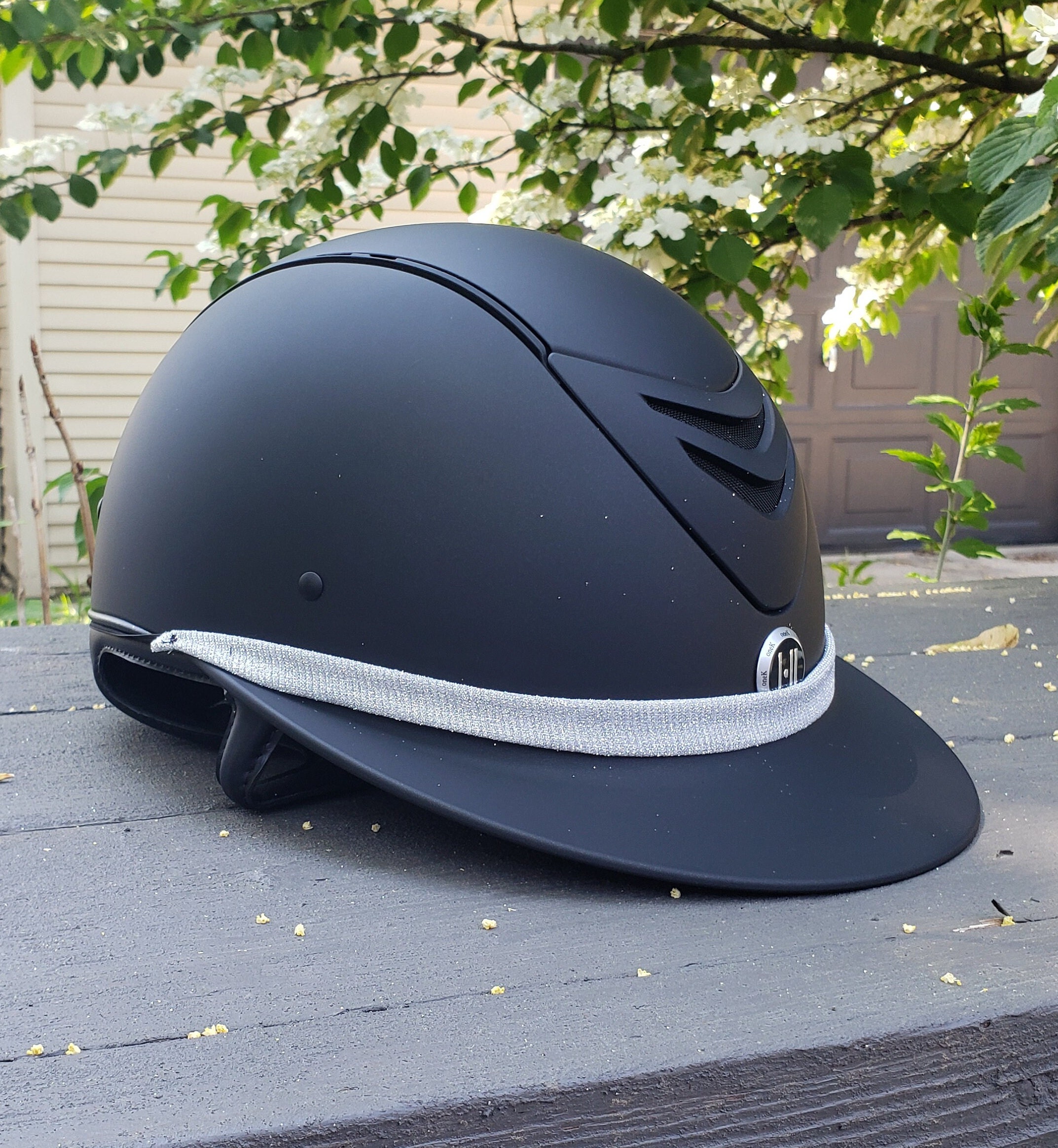 Silver Glitter Helmet Hat Band Bling Accessory for Equestrian - Etsy