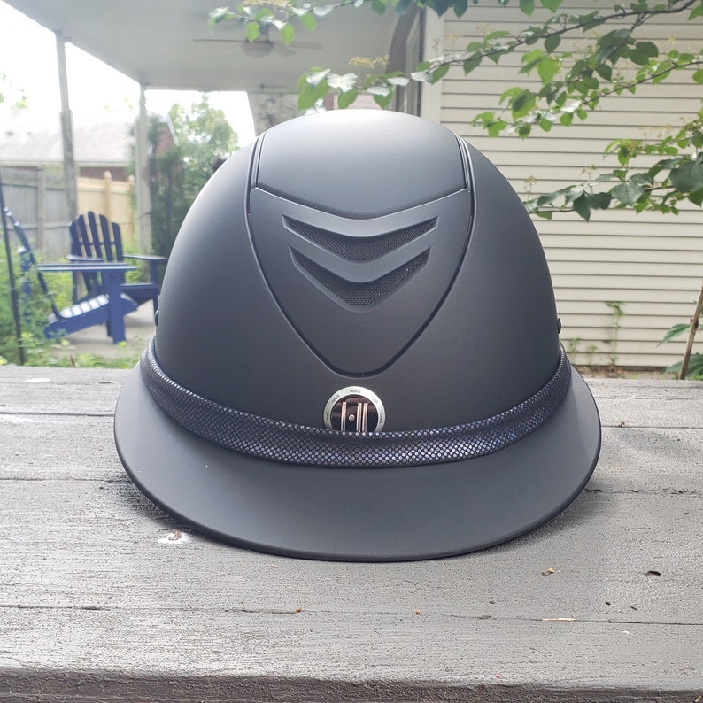 Black Metallic Iridescent Dots Helmet Hat Band Bling Accessory for ...