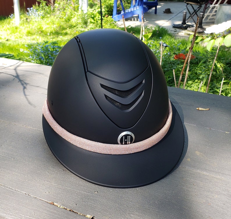 Rose Gold Glitter Helmet Hat Band Bling Accessory for Equestrian ...