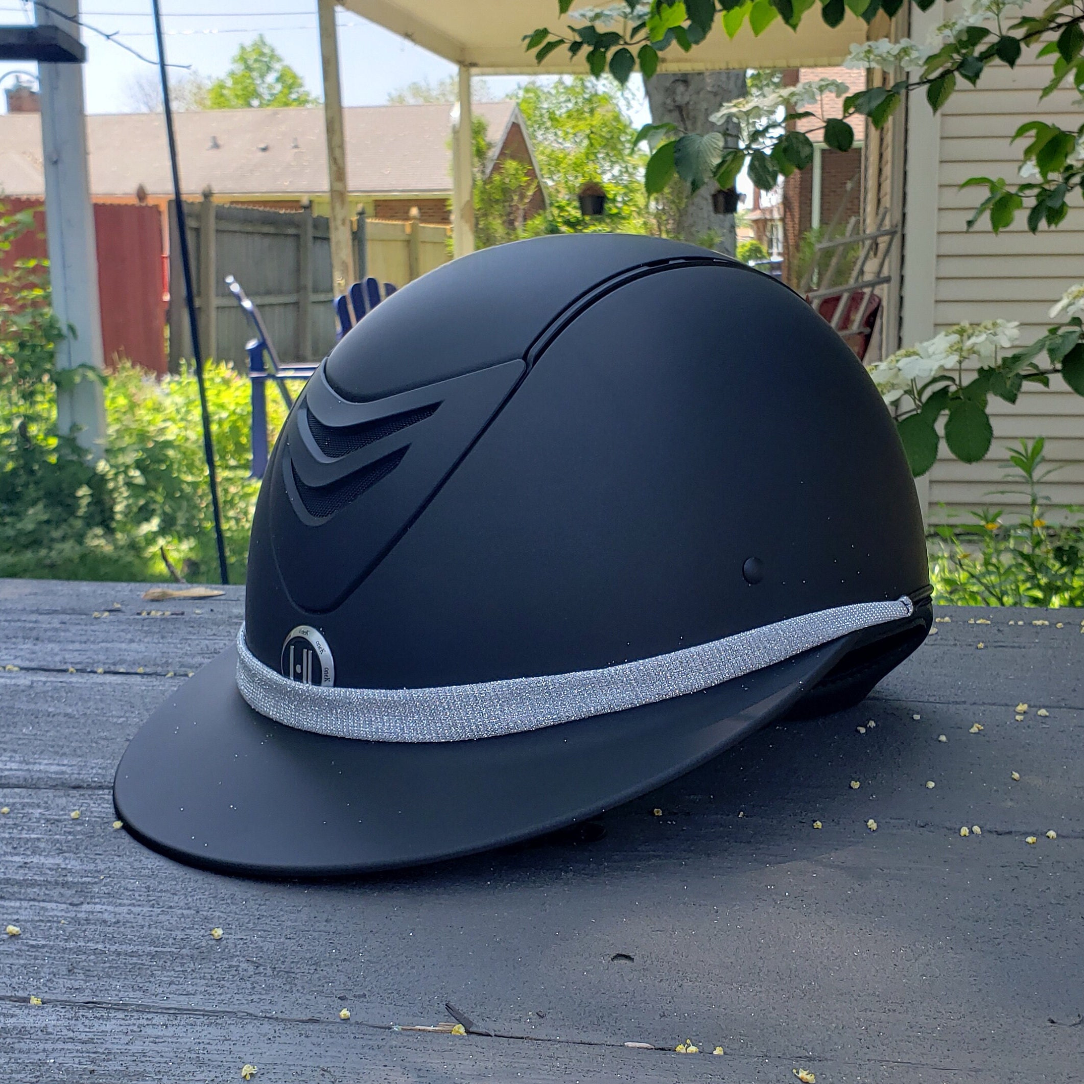 Silver Glitter Helmet Hat Band Bling Accessory for Equestrian - Etsy