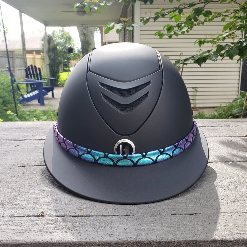 Purple Teal Color Shift Mermaid Fish Scale Helmet Hatband for ...