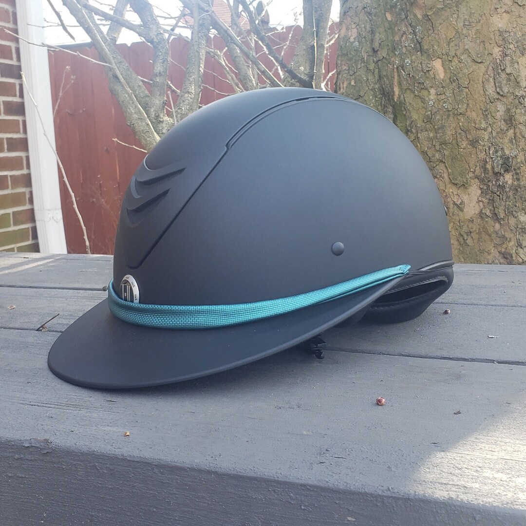 Teal Premium Helmet Hat Band Bling Accessory for Equestrian Helmets ...
