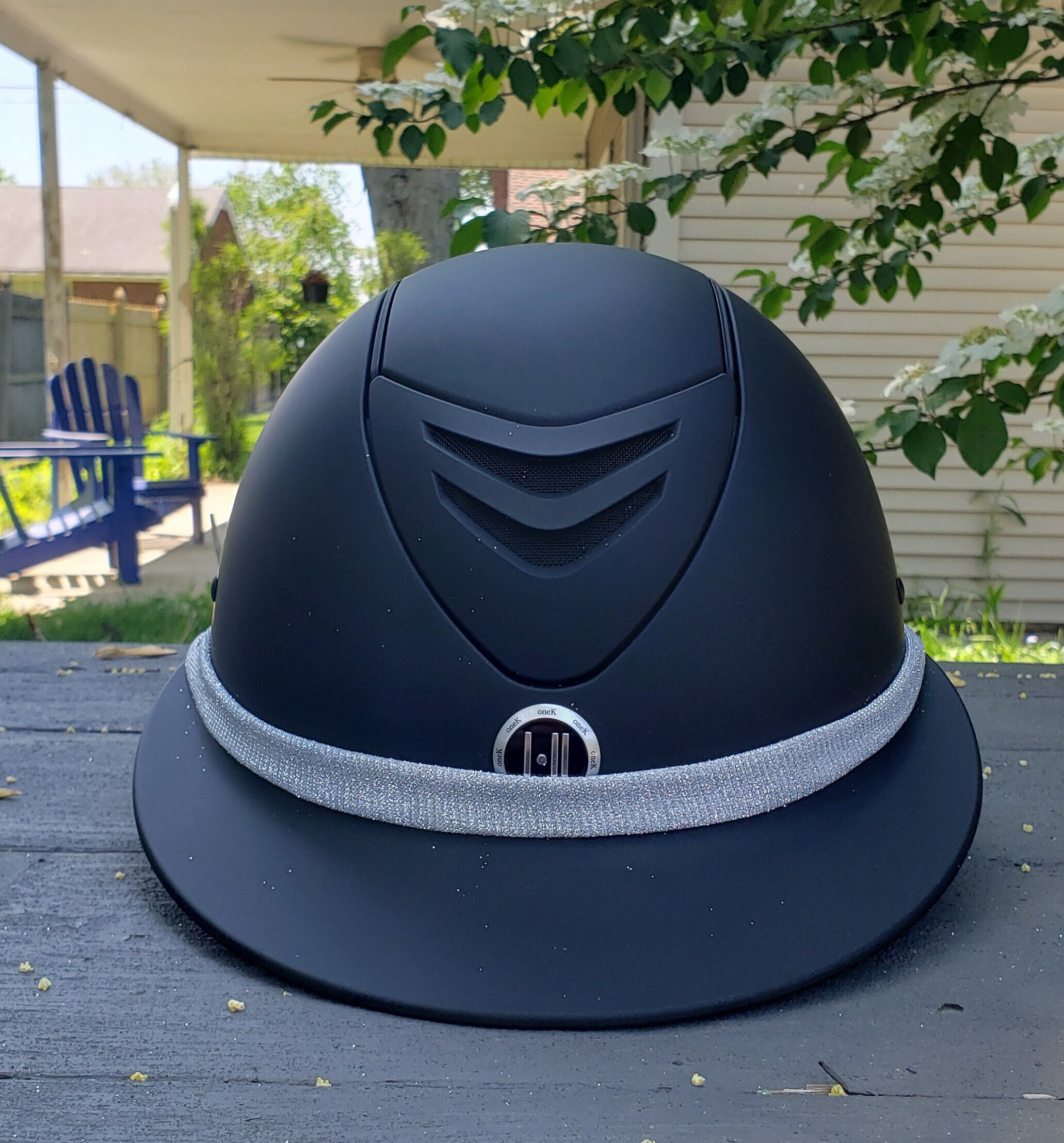 Silver Glitter Helmet Hat Band Bling Accessory for Equestrian - Etsy