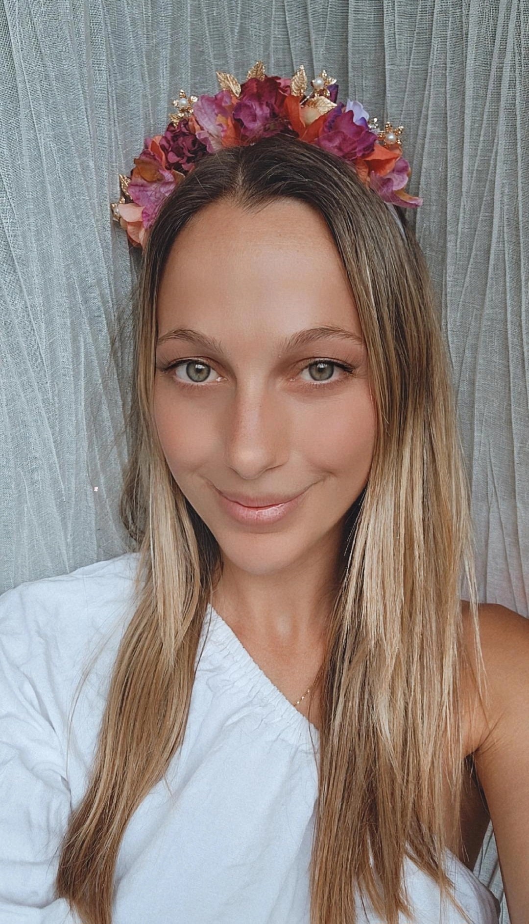 Races Headband Fascinator Flower Crown Melbourne Cup Rose Gold Pink ...