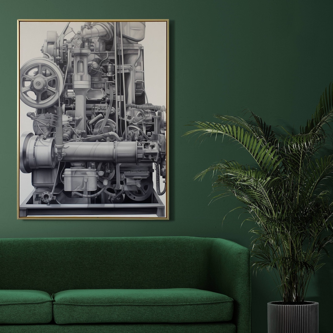 Industrial Printable Art Digital Wall Art Decor Vintage Machinery Art ...