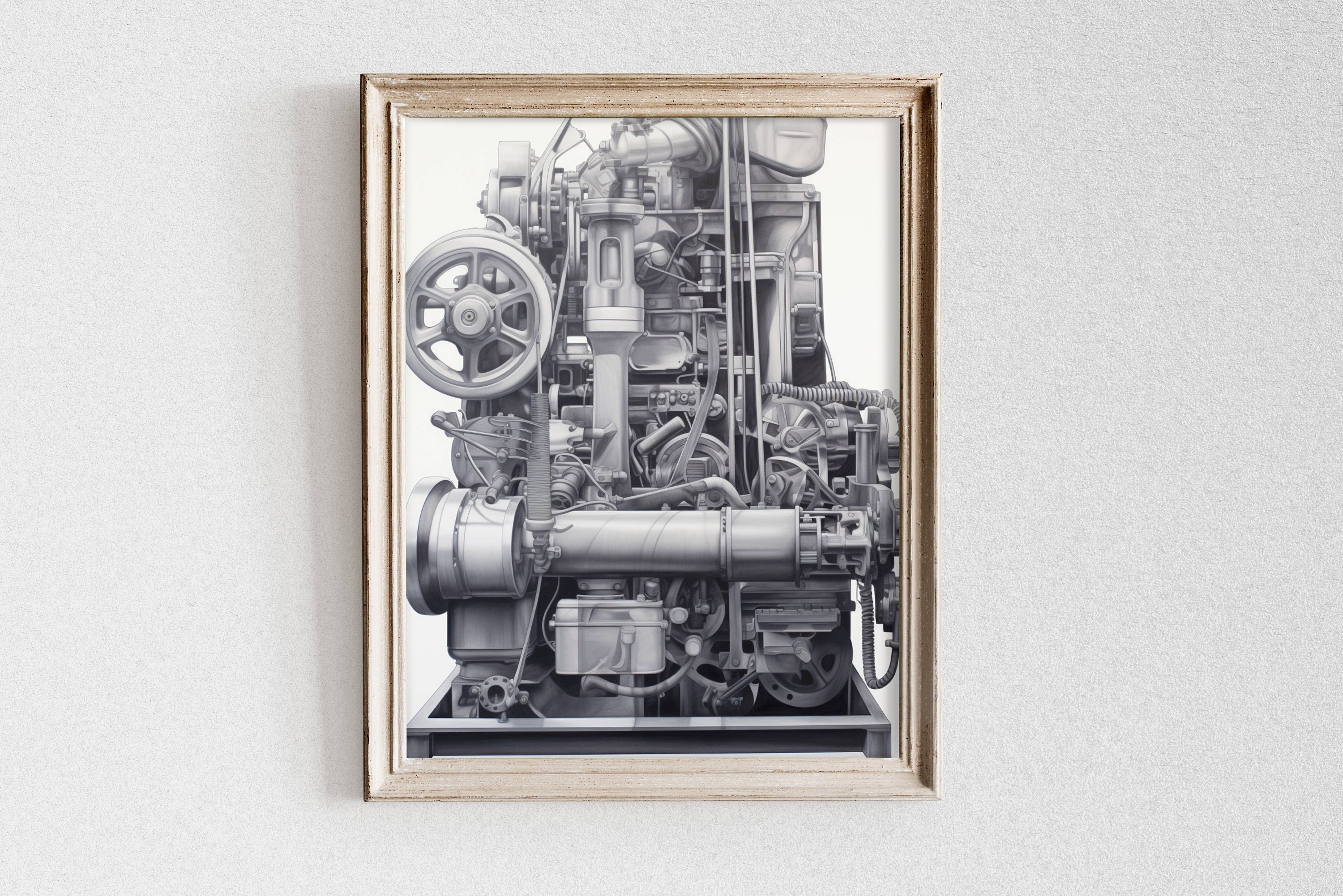 Industrial Printable Art Digital Wall Art Decor Vintage Machinery Art ...