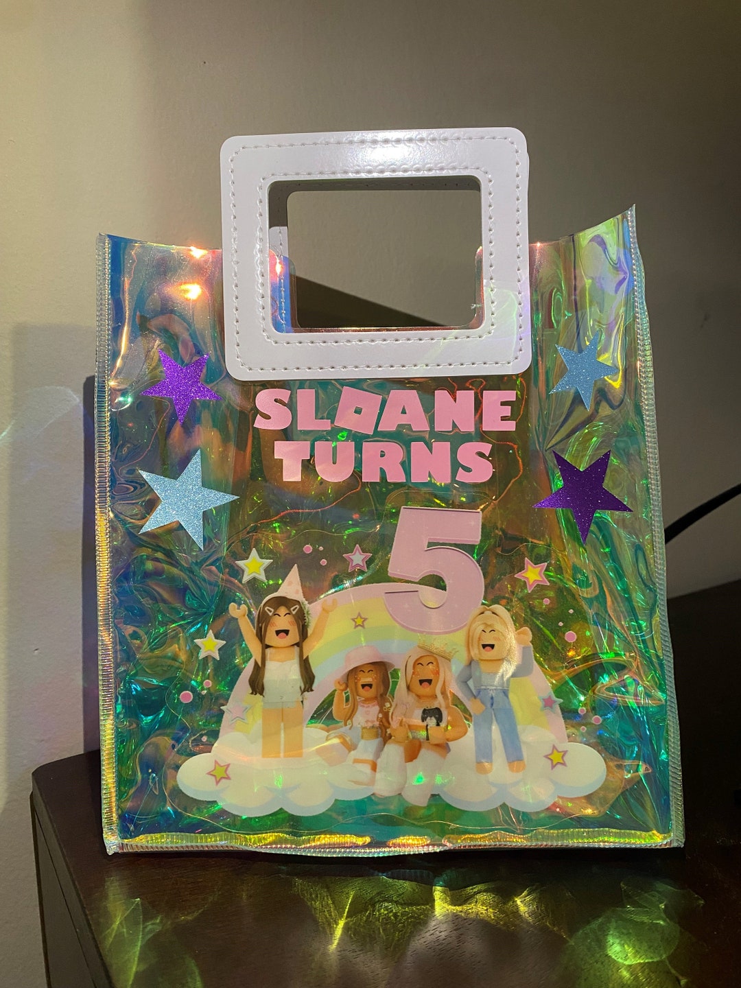 Personalized PVC Birthday Goodie Bag Totes- Custom Party Favors - Etsy