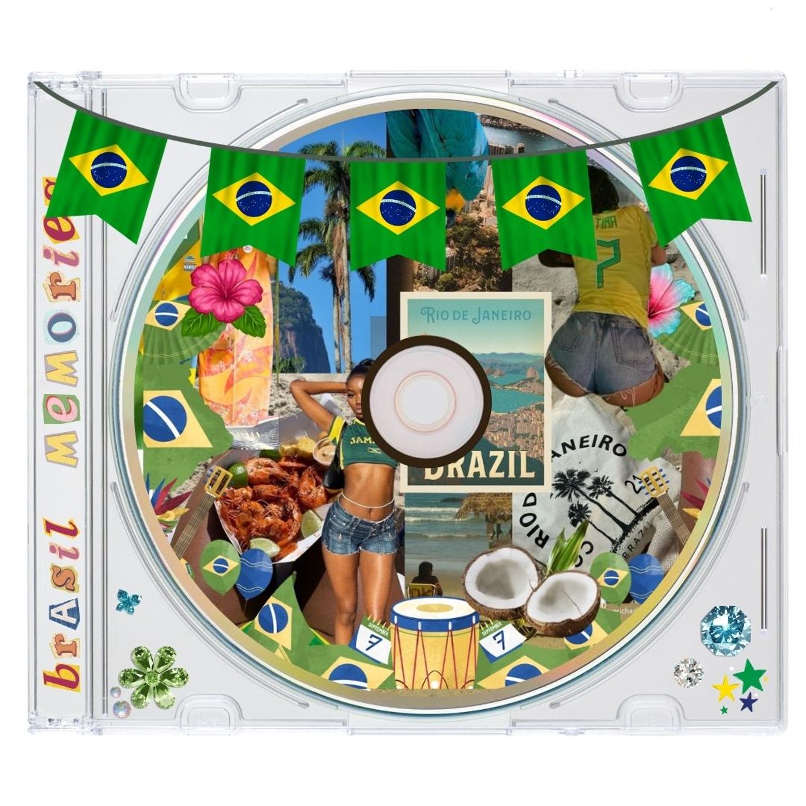 Digital CD Scrapbook Canva Template, Vinyl Template, Scrapbook Template ...