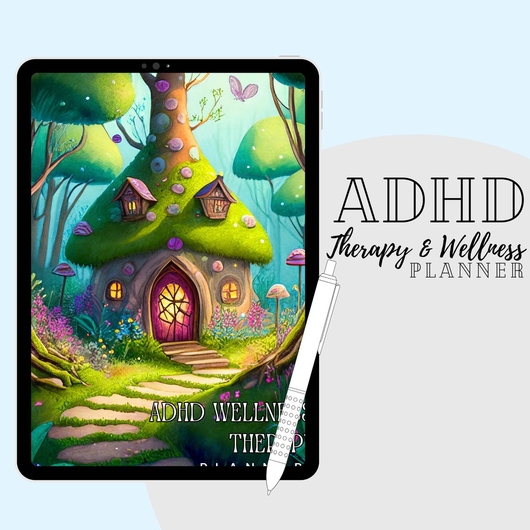 ADHD Wellness Life Planner BLUE - Etsy