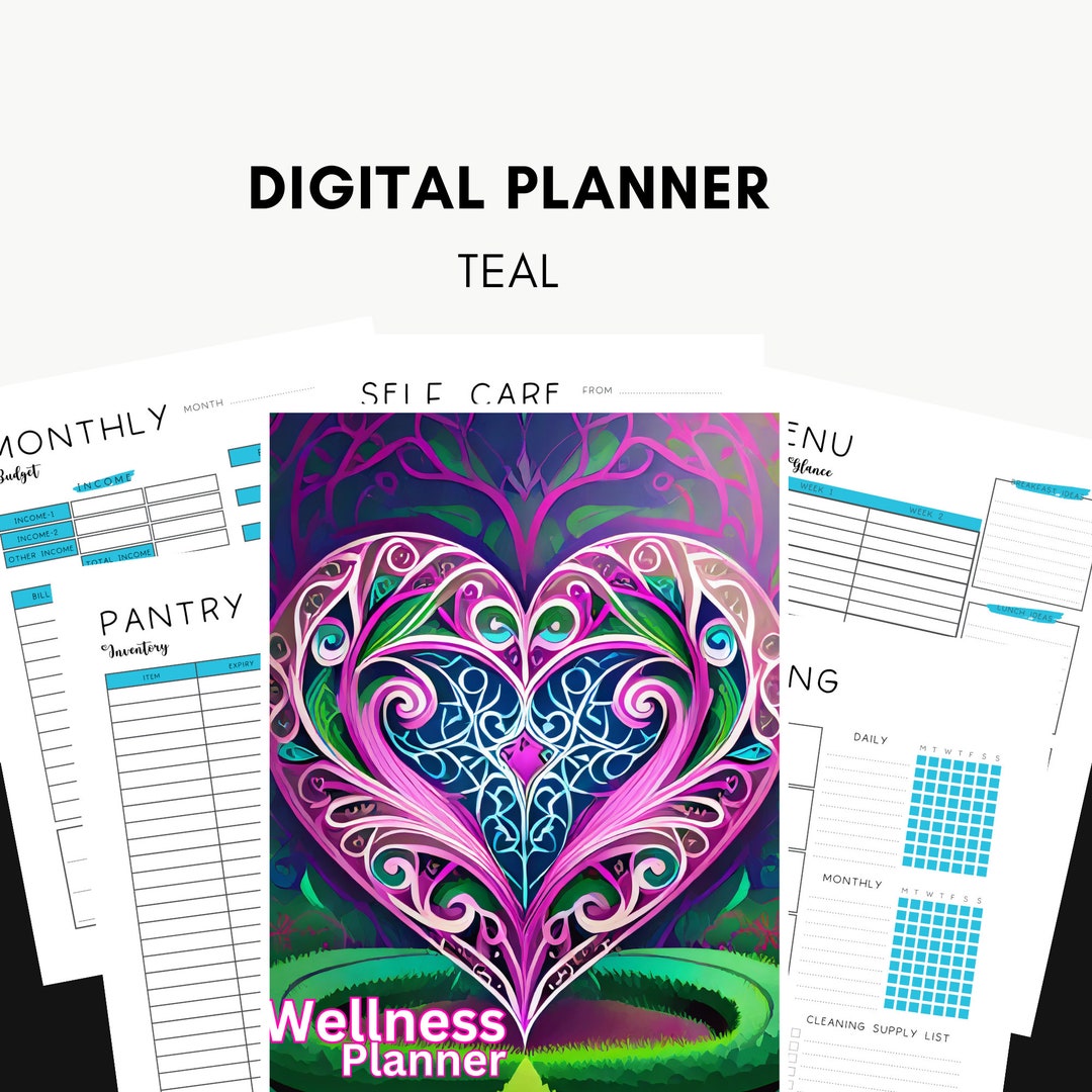 Printable Wellness Planner - Weekly & Daily Planning, Self-care ...