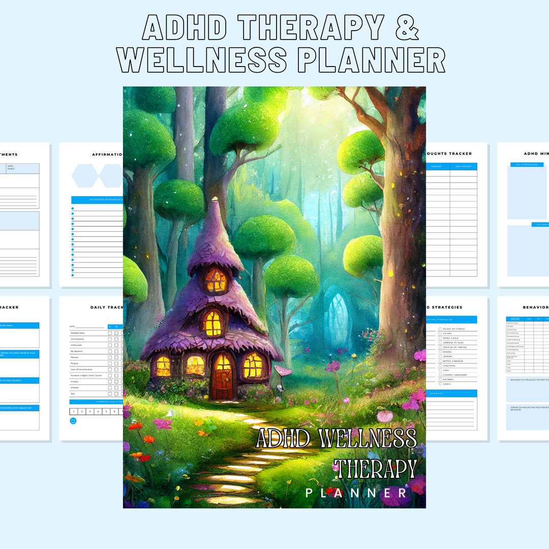 Undated Therapy Planner | ADHD Wellness Life Planner | Daily Goals ...