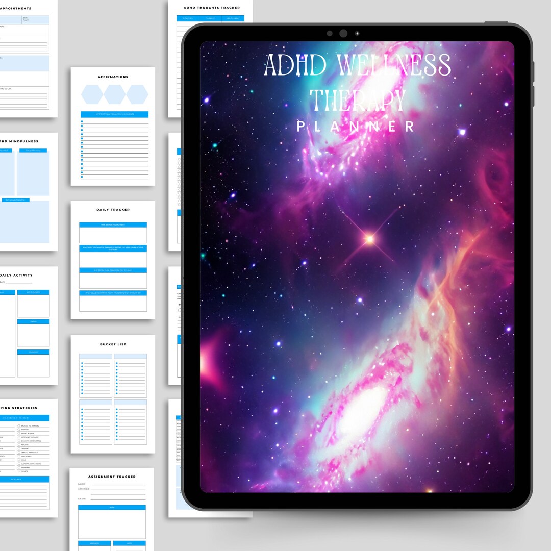 ADHD Life Planner | Therapy Journal for Students & Professionals ...
