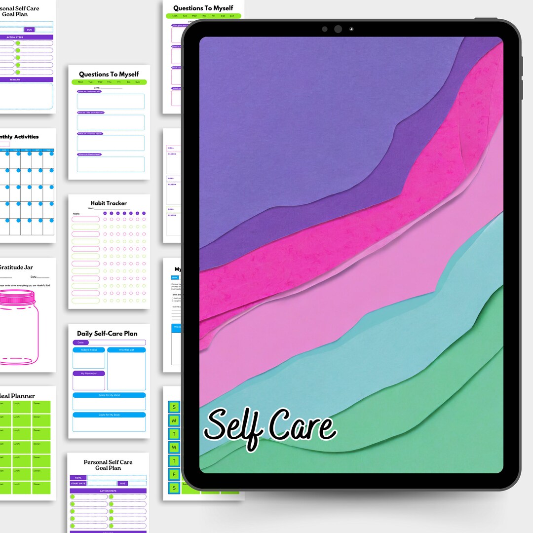 30-day Wellness Challenge Planner, Self Care Routine Tracker, Daily ...
