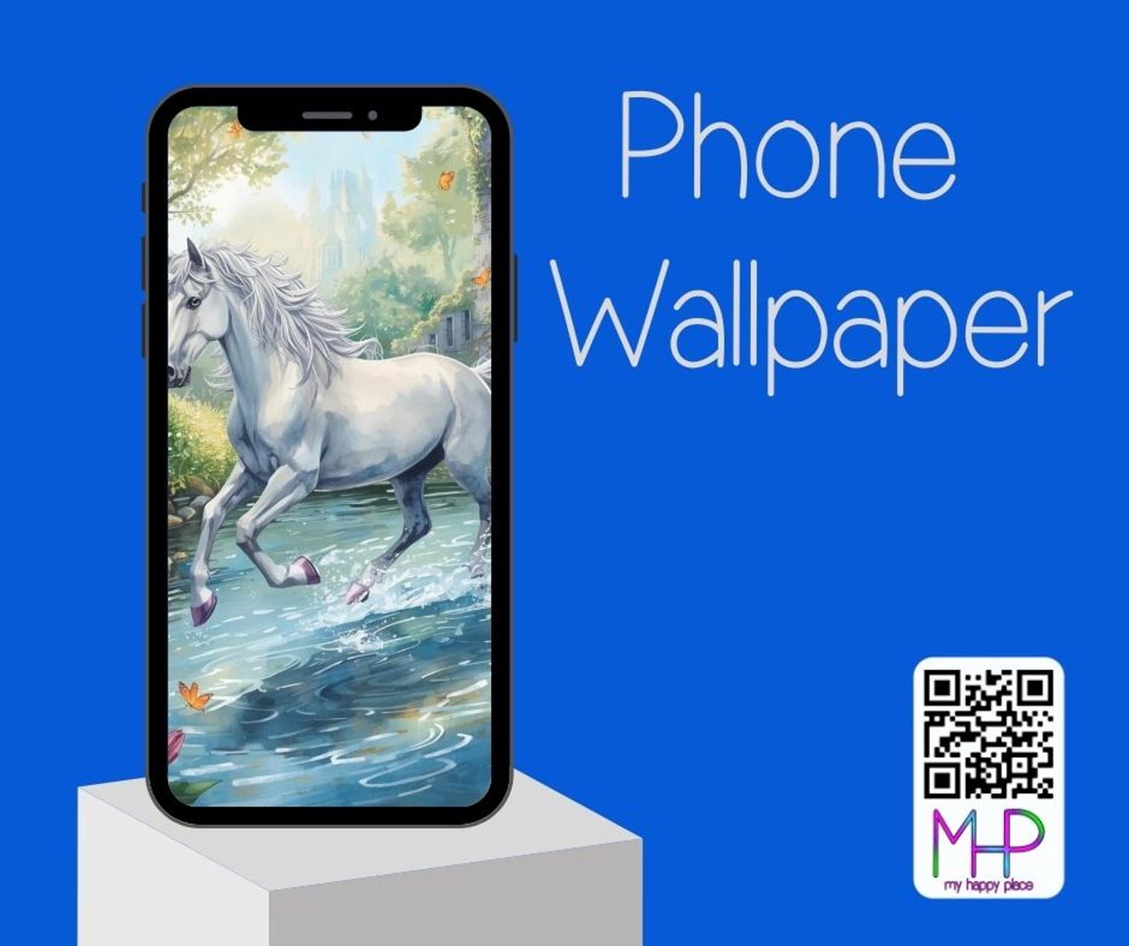 Mythical Unicorn Phone Wallpaper JPEG –background for iPhone & Android ...