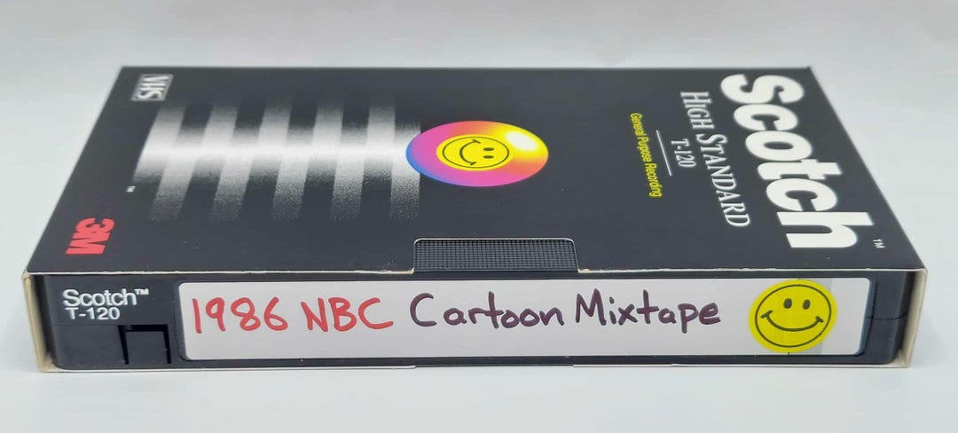 1986 NBC Saturday Morning Cartoons VHS Mixtape - Etsy