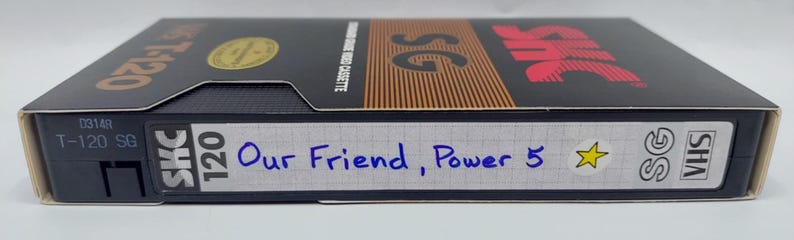 Our Friend, Power 5 VHS Mixtape - Etsy