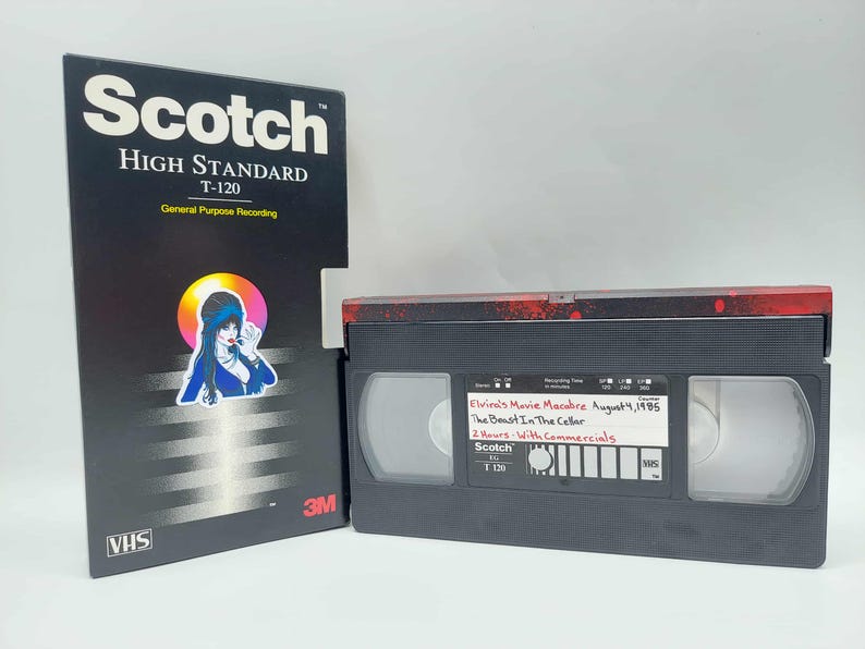 Elvira's Movie Macabre - the Beast in the Cellar VHS - Etsy