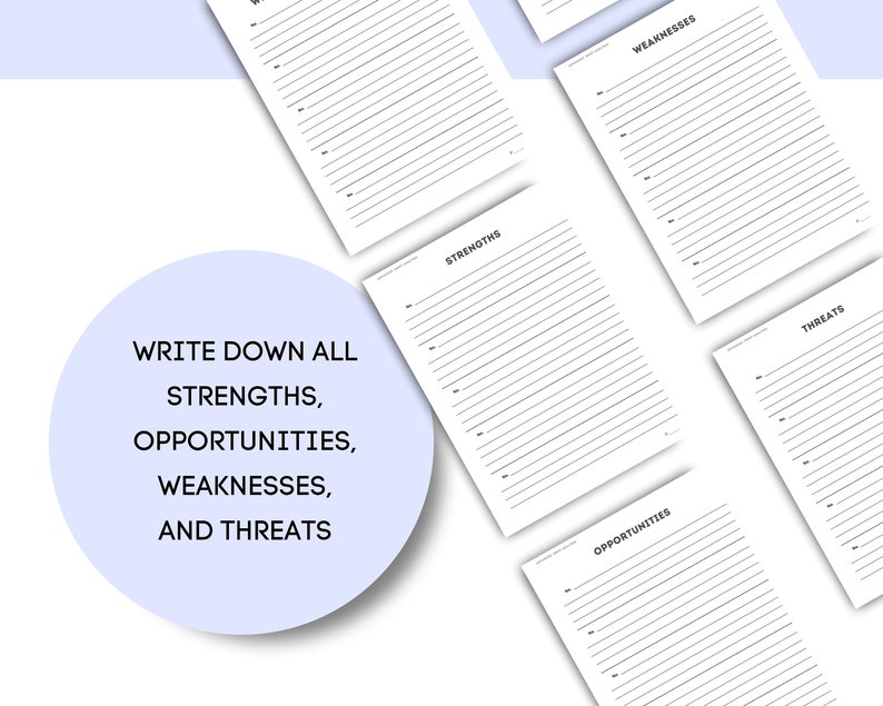 SWOT Analysis Template | Advanced SWOT Analysis | SWOT Matrix ...