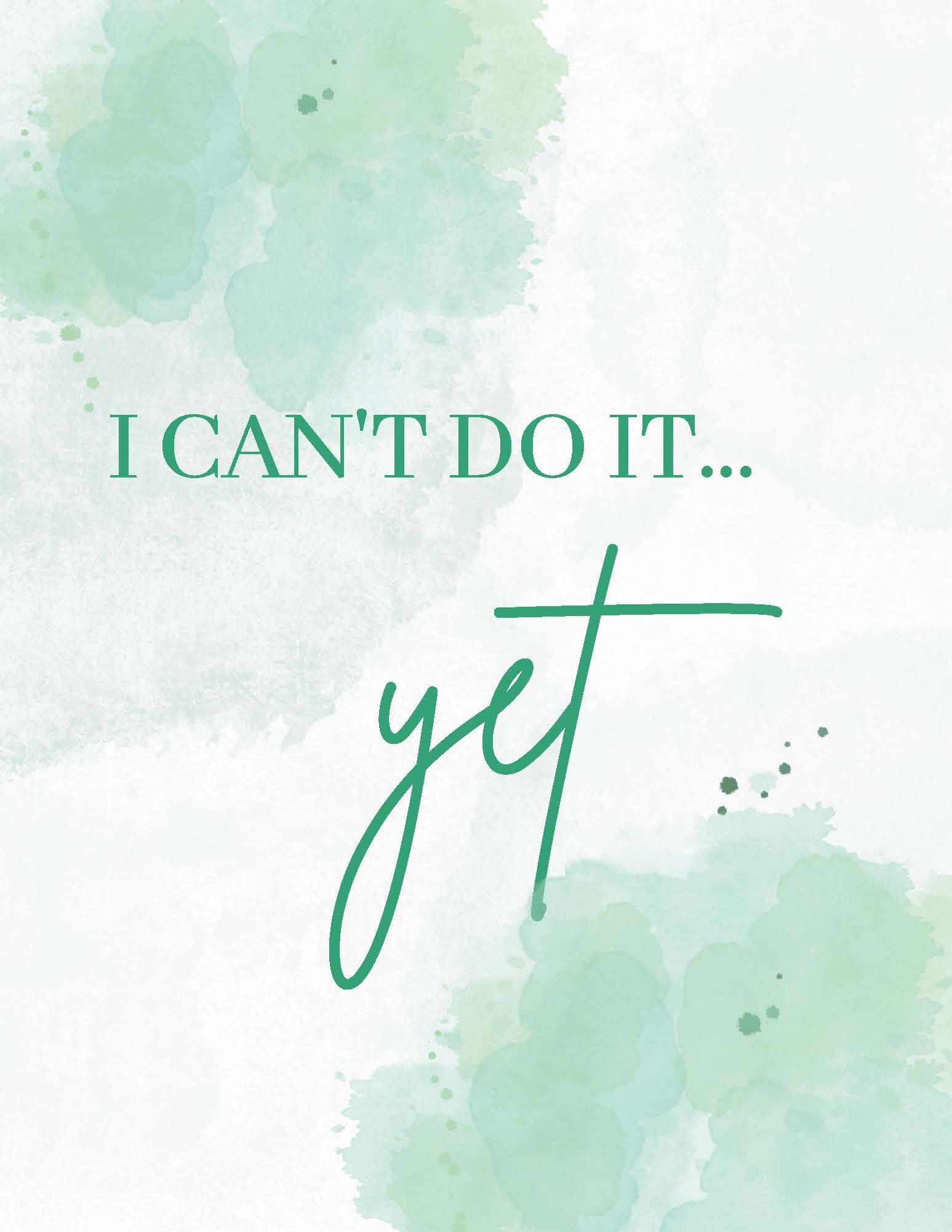 Inspirational Wall Art - Power of Yet - Etsy