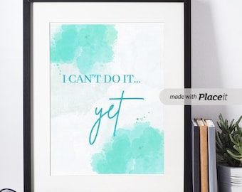 Believe in the Power of YET Digital Poster File – 12x18 Inspiring Wall ...