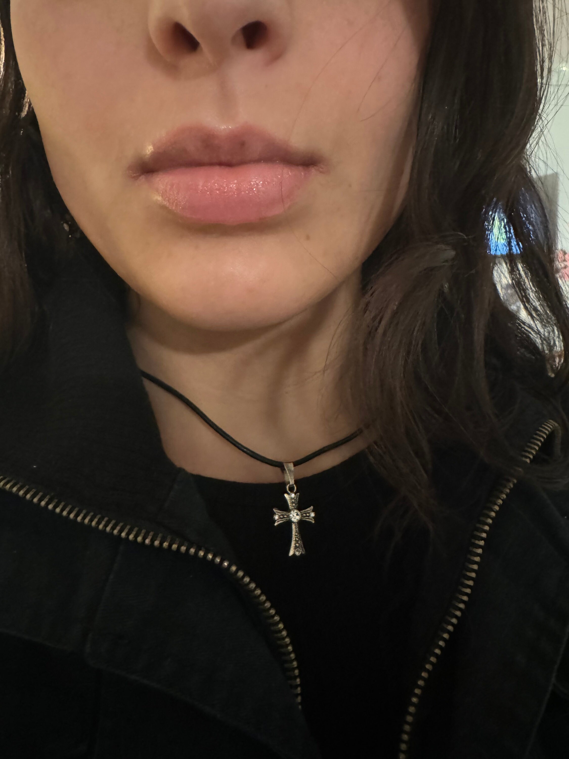 Silver Bejeweled Cross Choker - Etsy