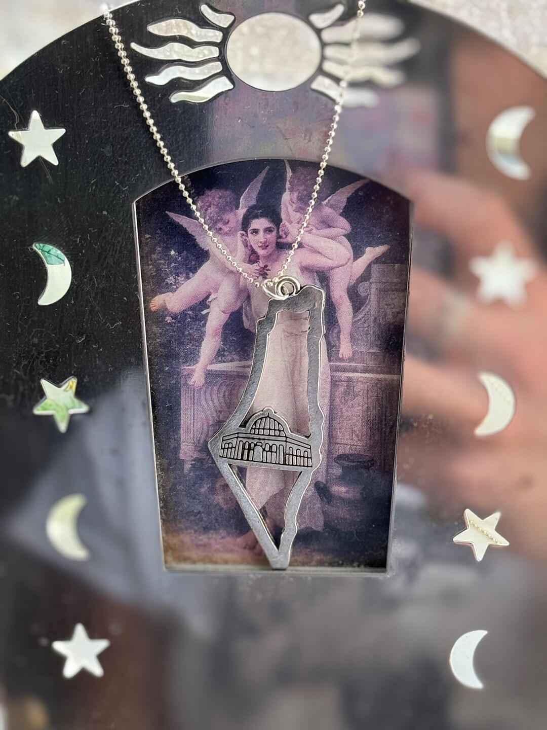 Palestine Silver Dome of Rock Necklace - Etsy