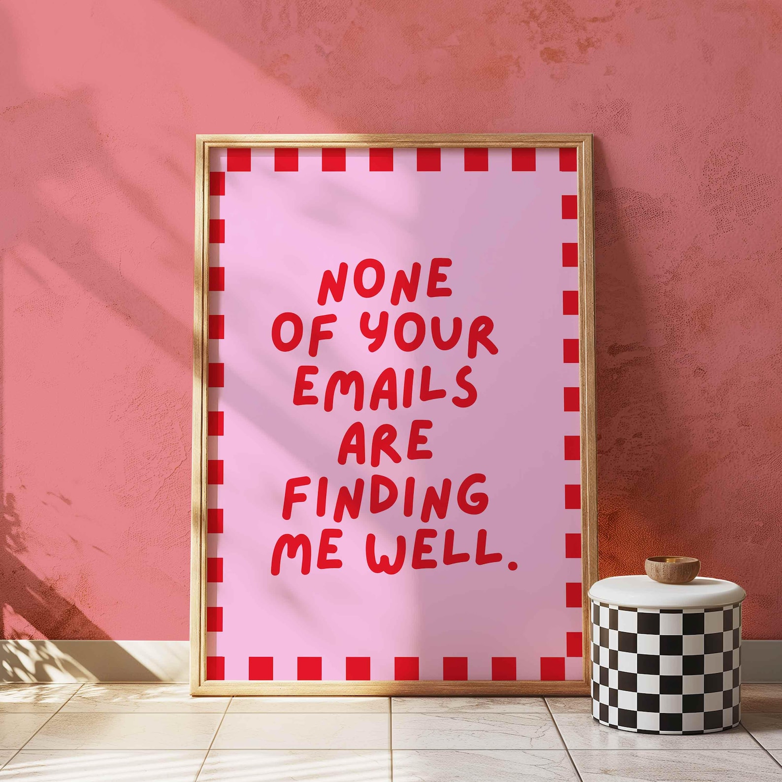 None of Your Emails Are Finding Me Well Wall Art | Office Humor Poster ...