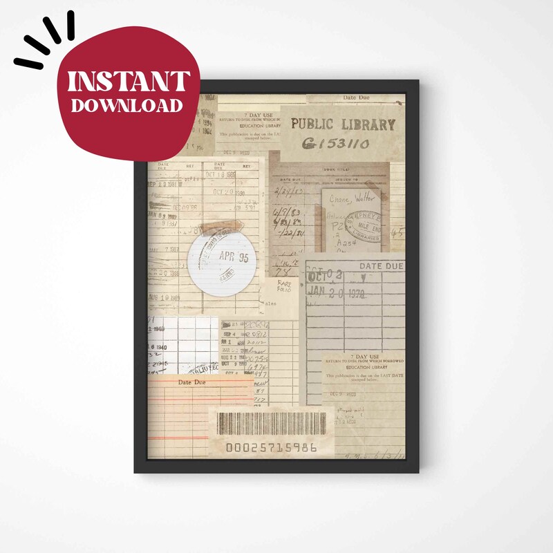 Vintage Library - Etsy