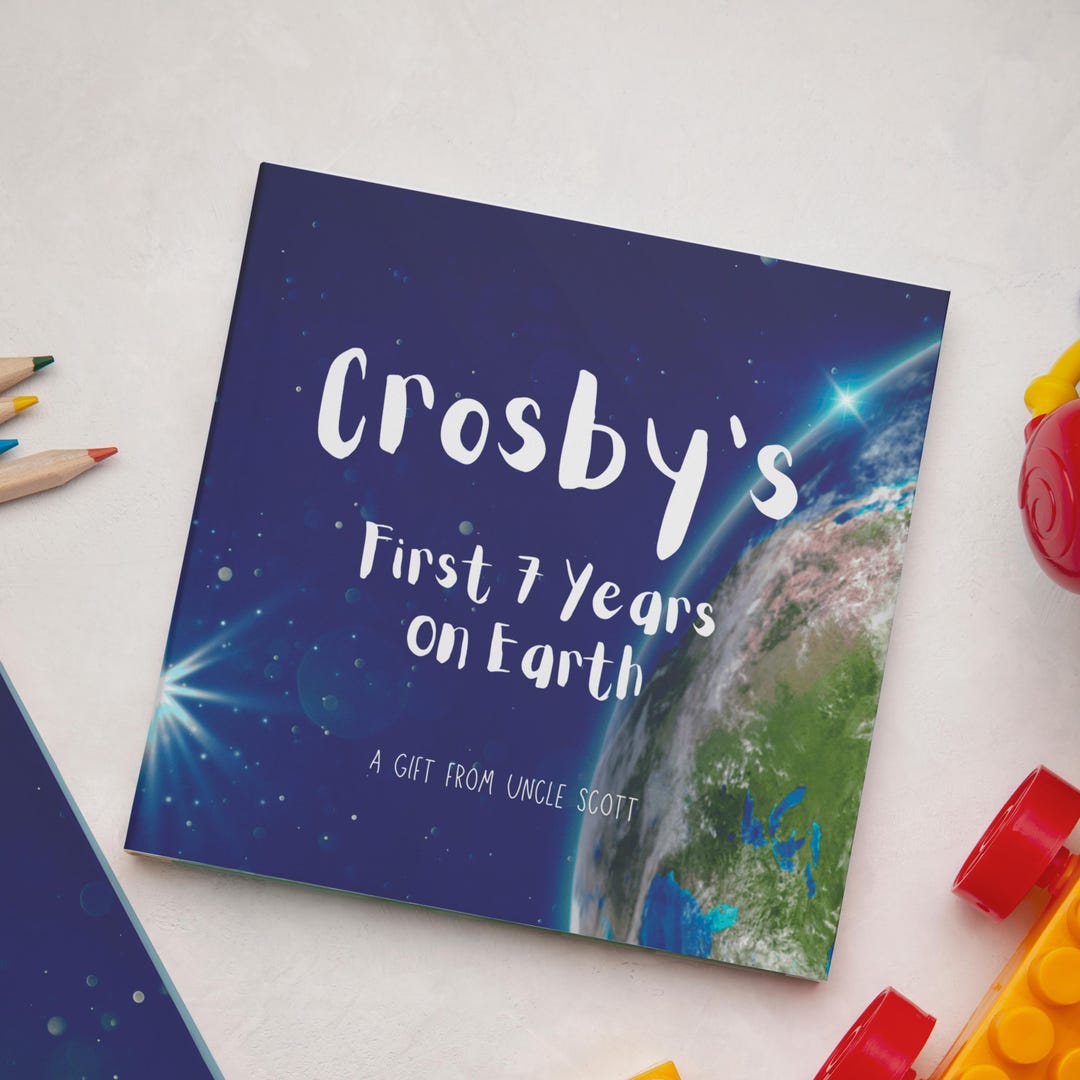 Personalized 7th Birthday Book for Kids With Custom Nonfiction Space ...
